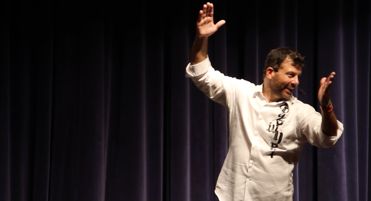 Keynote speaker Bill Cordes tells students: YOGOWYPI