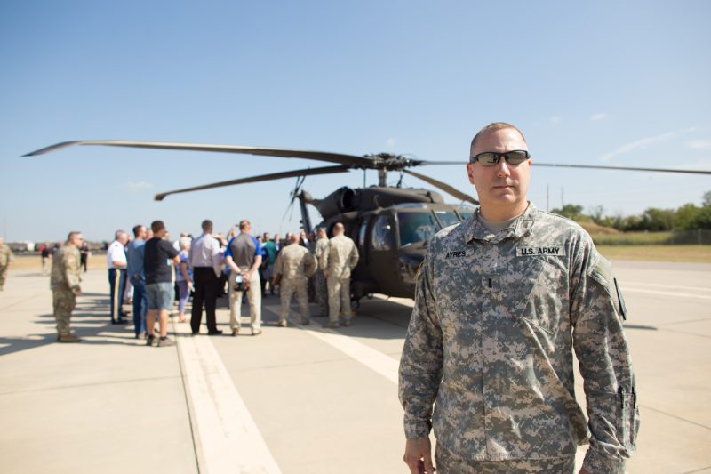 National Guard Lt. Ayres promotes educational benefits and MBA studies