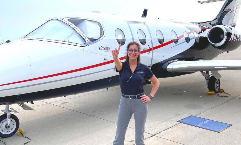 Newman alumna Rusty Carbaugh '15 soars