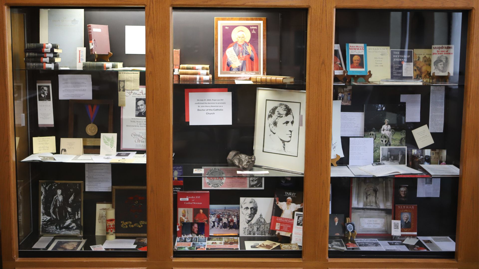 New Heritage Room display honors St. John Henry Newman
